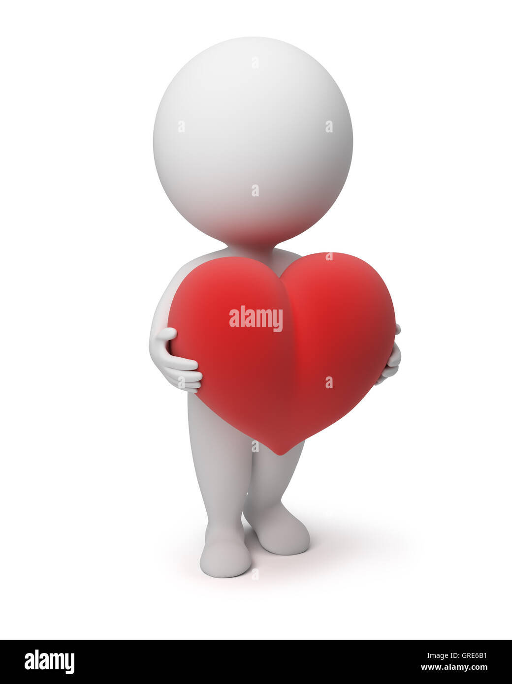 3d small people - heart Stock Photo - Alamy
