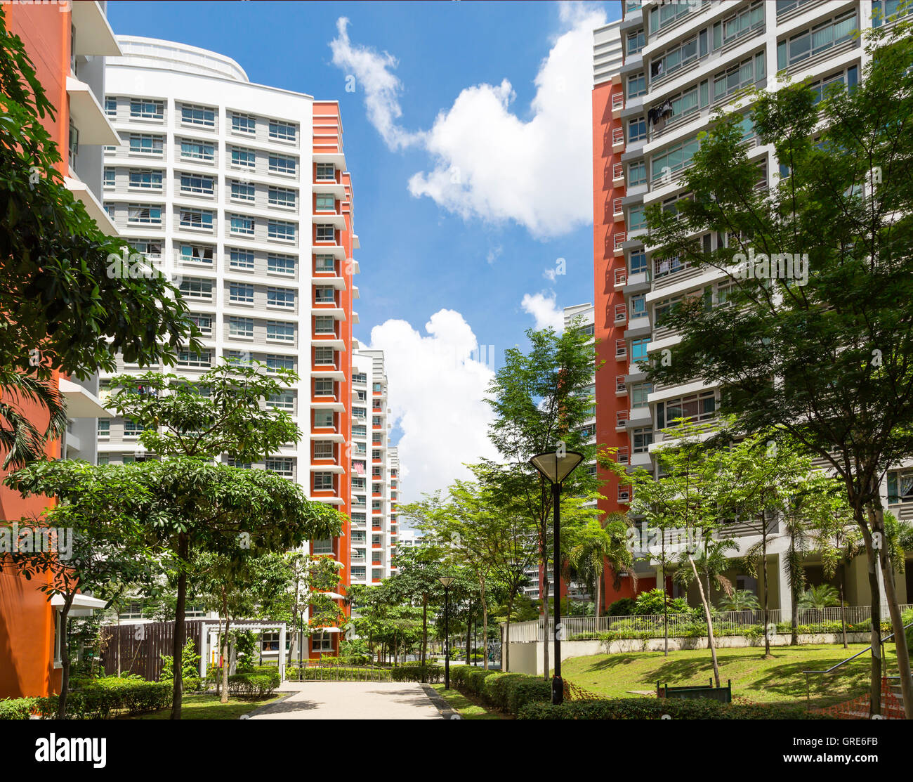 New Residential Estate Stock Photo - Alamy