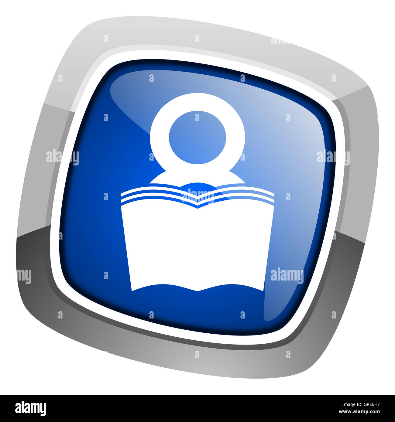 Student reading book icon Cut Out Stock Images & Pictures - Alamy