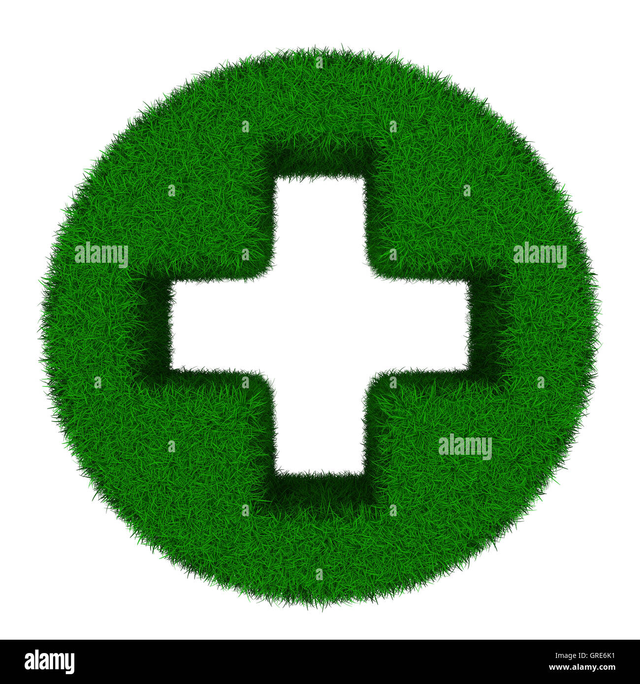 Symbol plus on white background. Isolated 3D image Stock Photo - Alamy