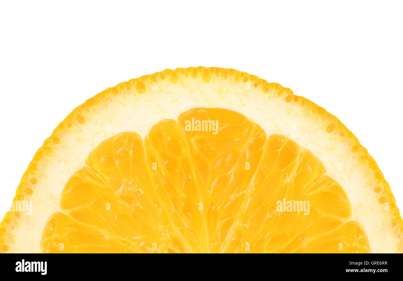 A quarter of orange Stock Photo - Alamy