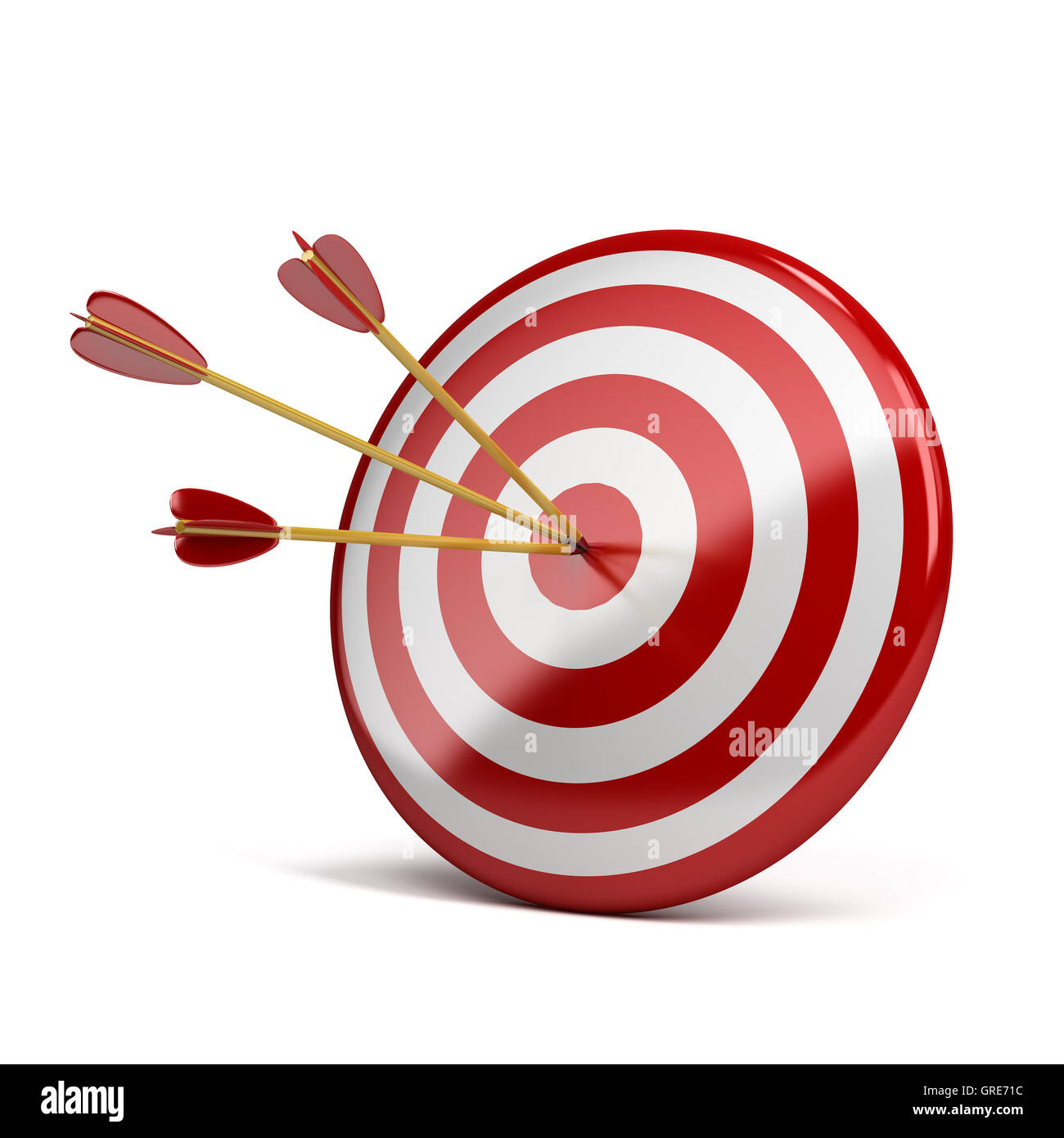 Dart board target arrows Cut Out Stock Images & Pictures - Alamy