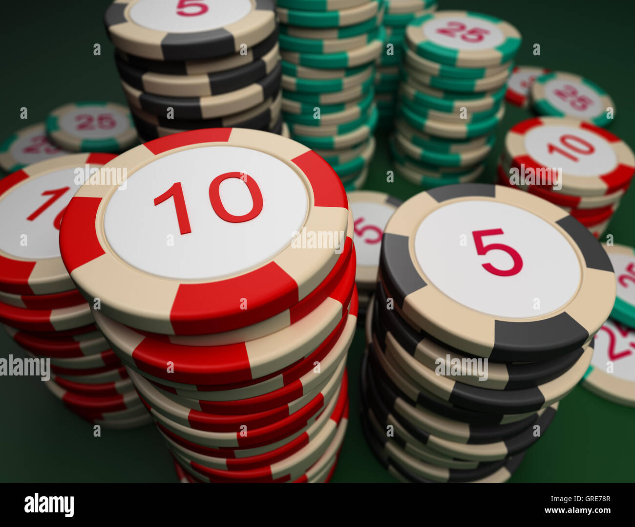 counters for a roulette Stock Photo - Alamy