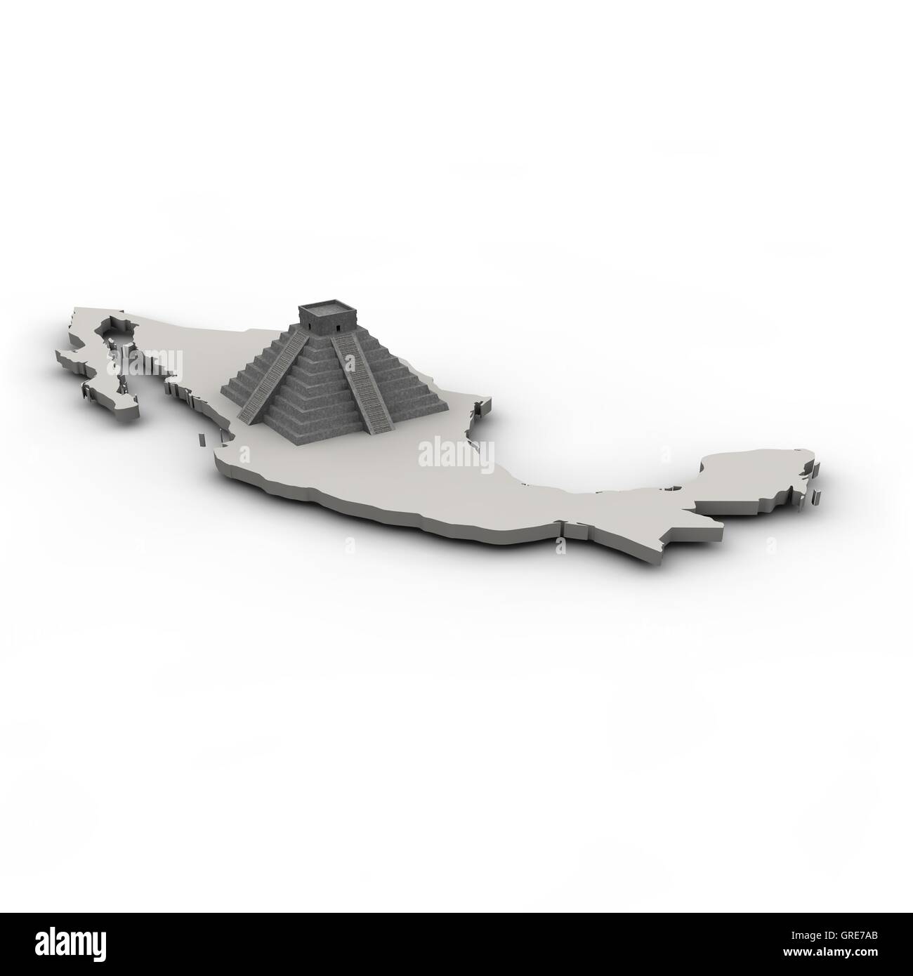 Chichen Itza map 4 Stock Photo - Alamy
