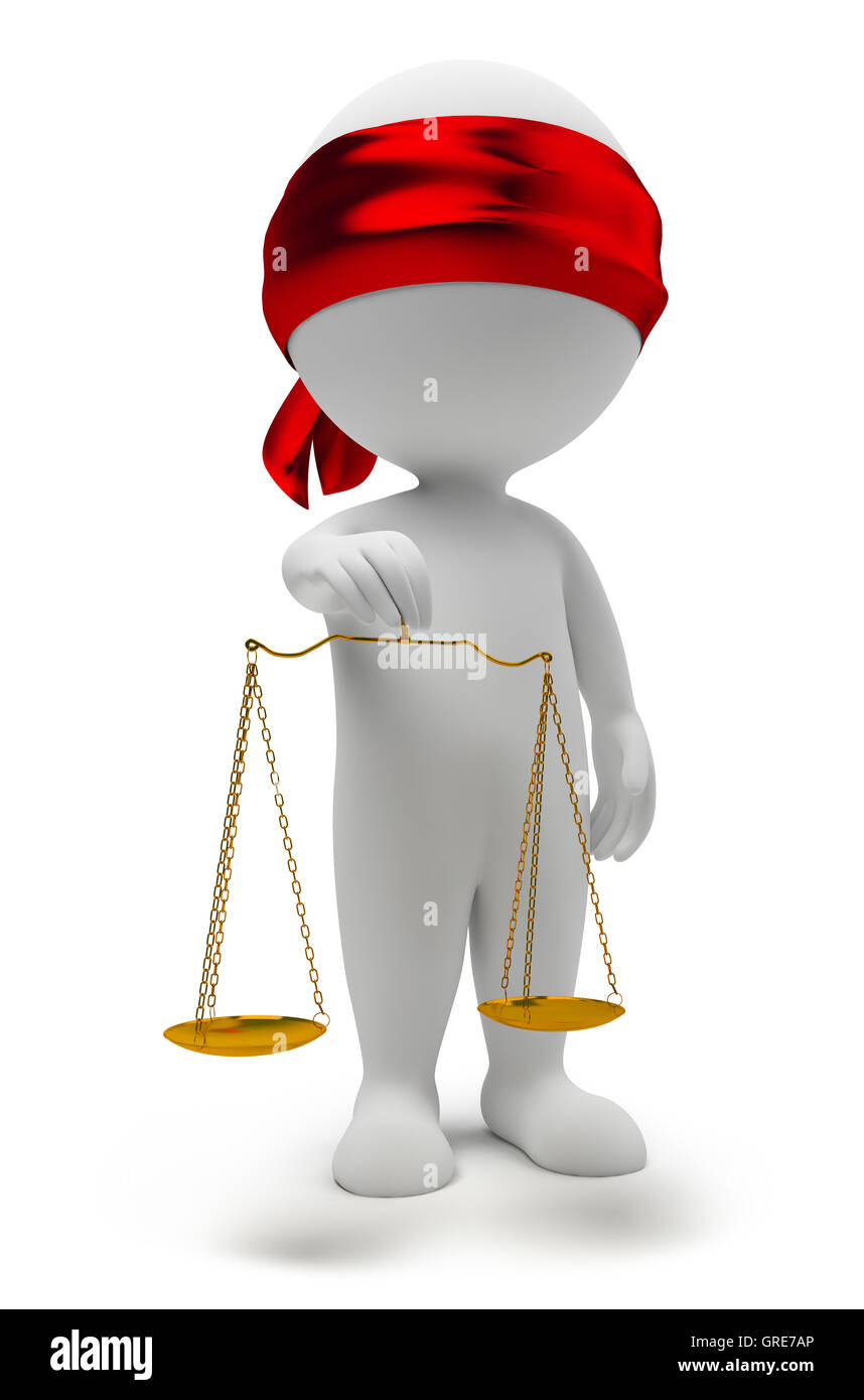 3d small people - scales Stock Photo - Alamy