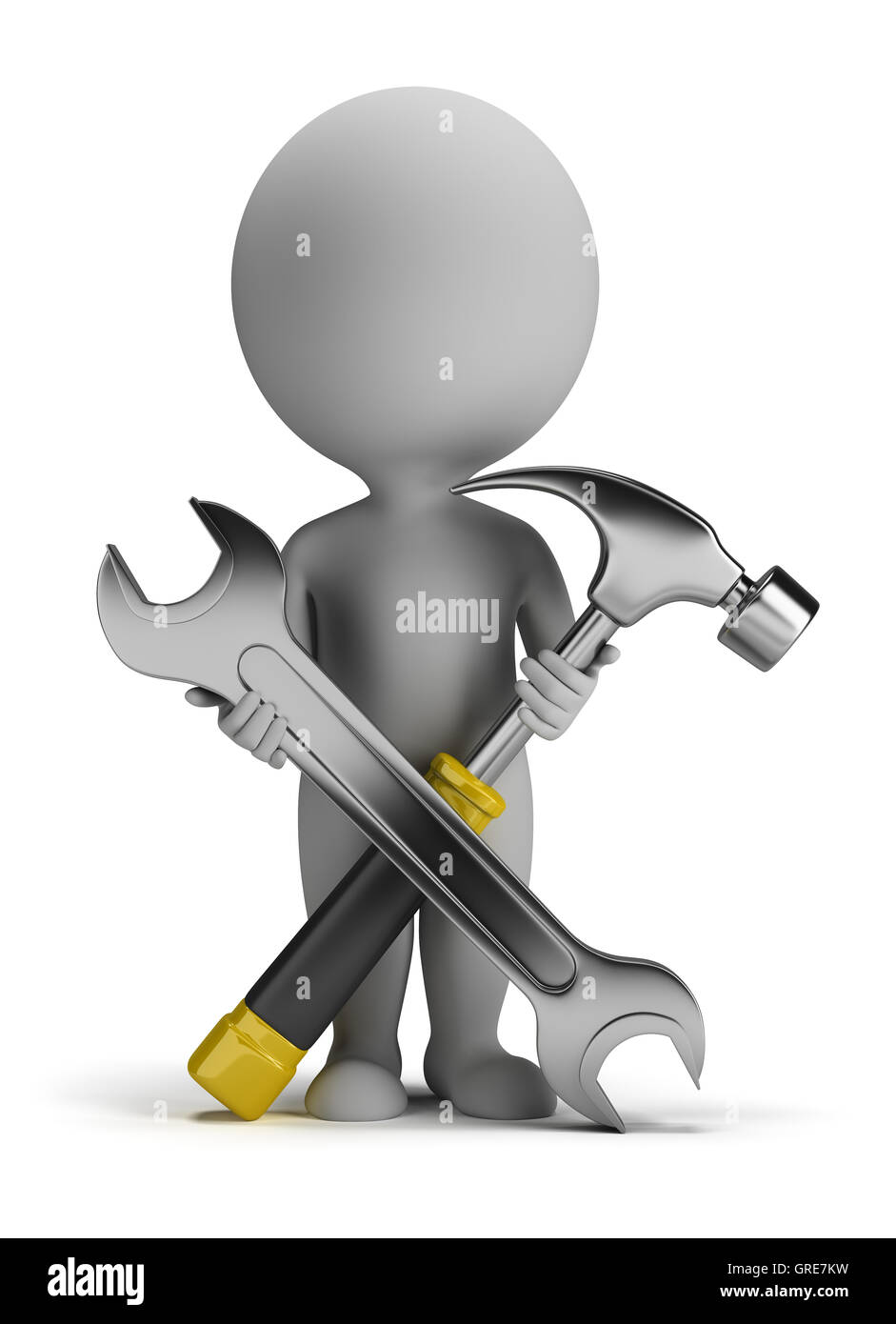 Construction equipment repairer Cut Out Stock Images & Pictures - Alamy