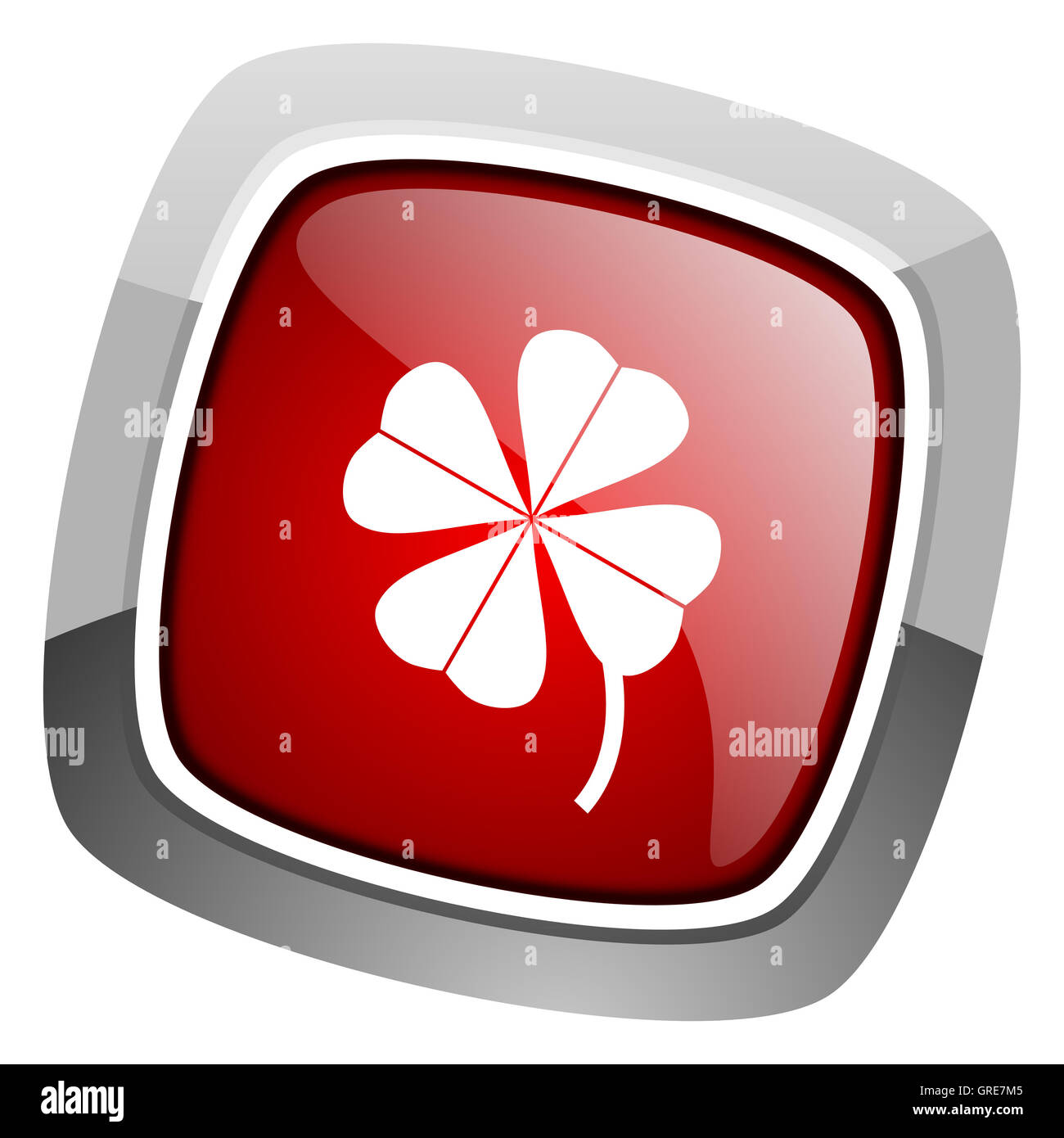 four-leaf clover icon Stock Photo - Alamy