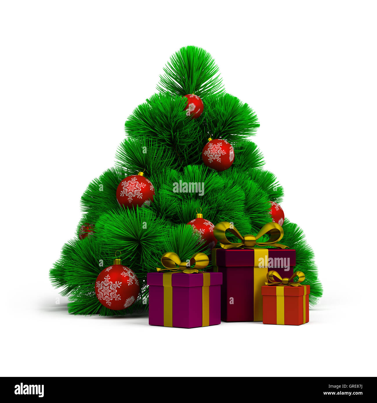 Red pine tree Cut Out Stock Images & Pictures - Alamy