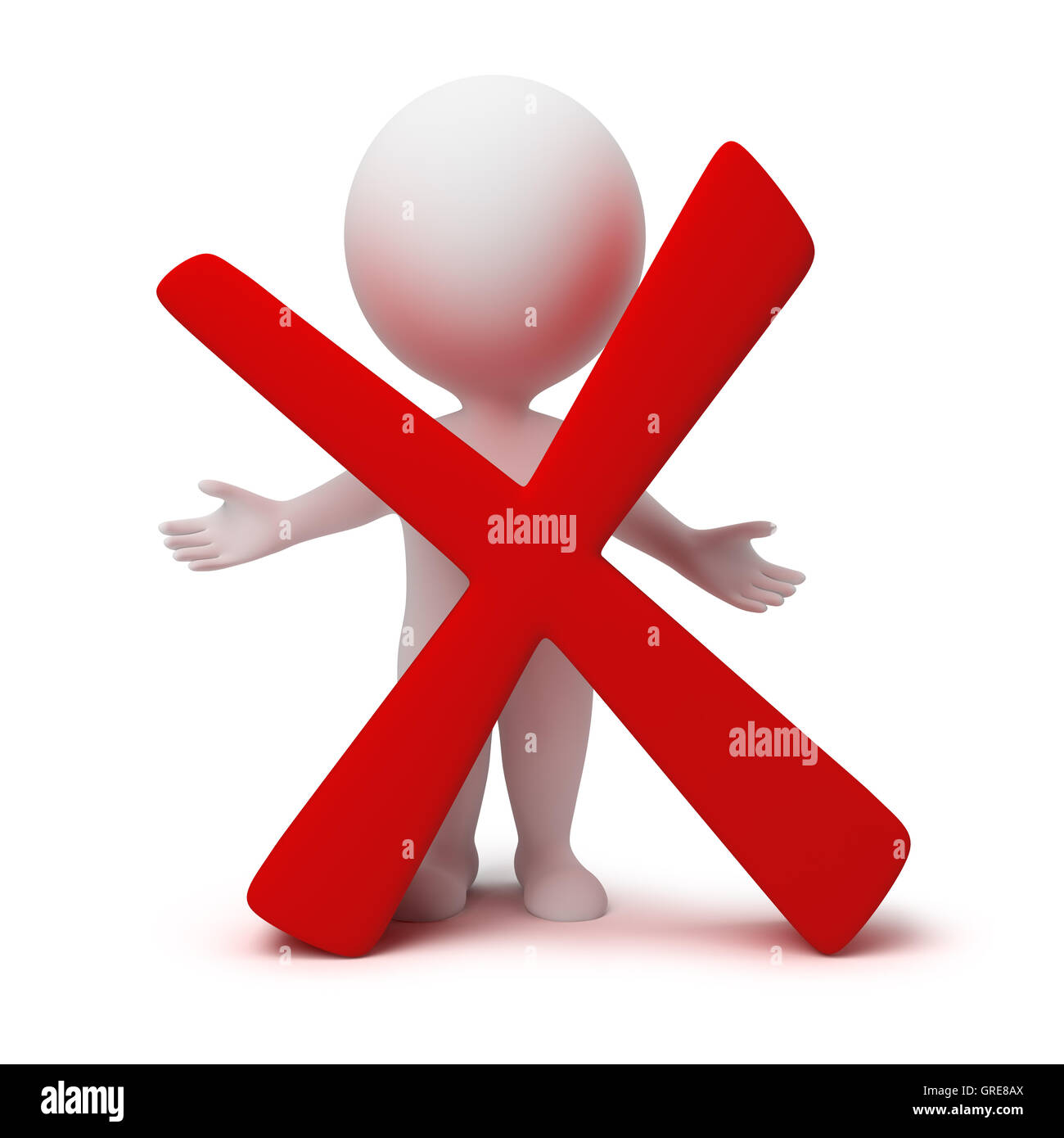 Cartoon negative cross symbol hi-res stock photography and images - Alamy