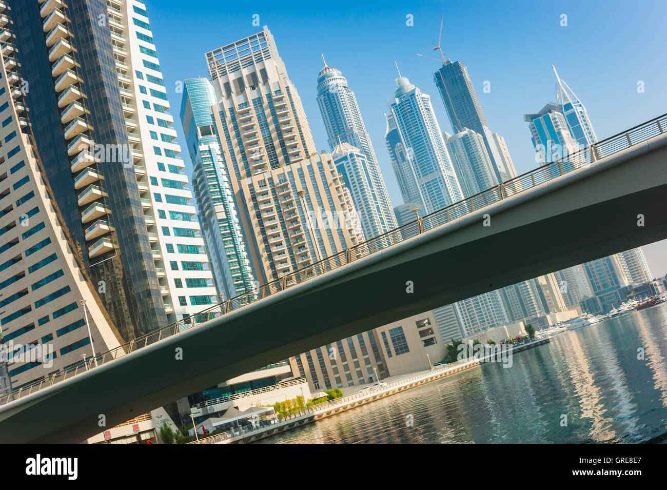 High rise buildings and streets in Dubai, UAE Stock Photo - Alamy