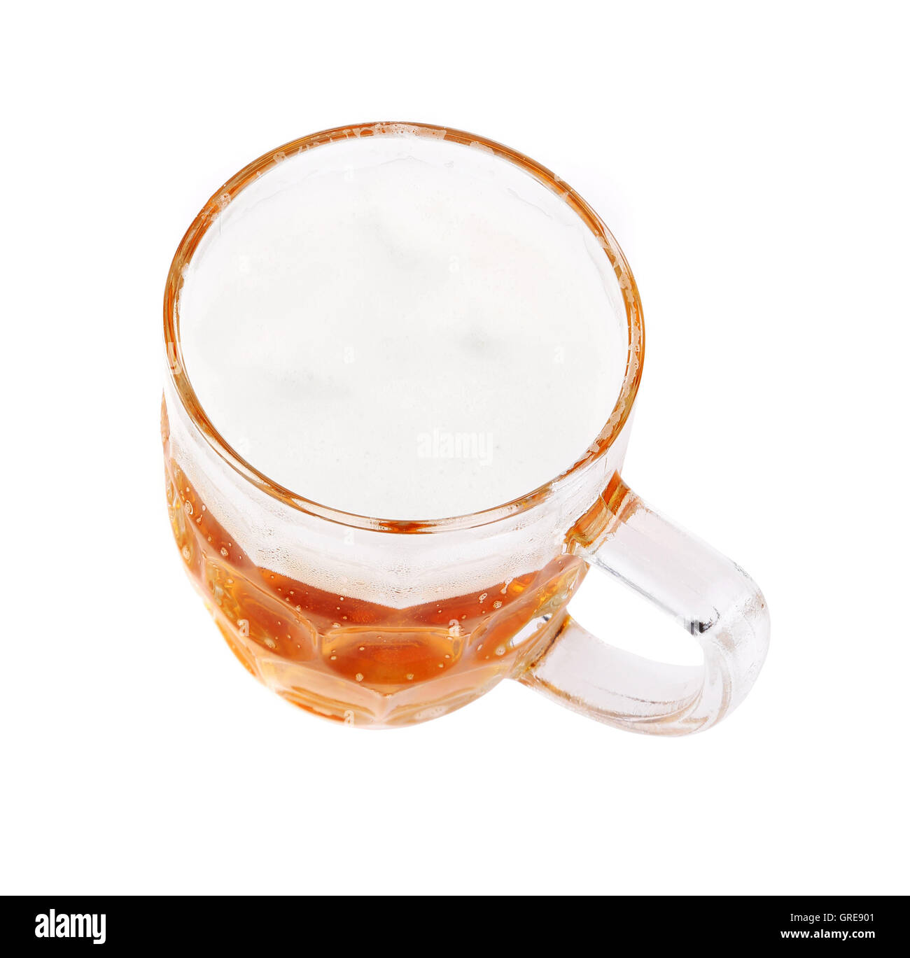 Mug of beer. Top view Stock Photo - Alamy