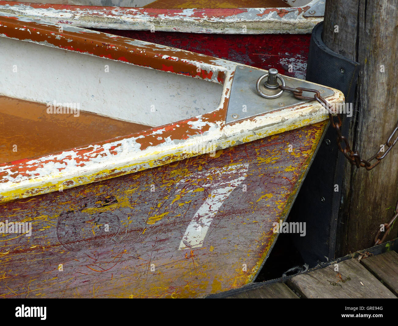 Old Rowing Boat Stock Photo - Alamy