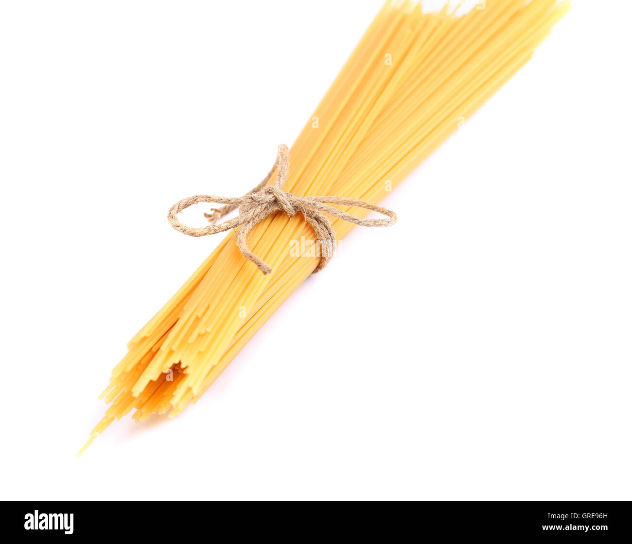 Bunch of spaghetti isolated on white background Stock Photo - Alamy