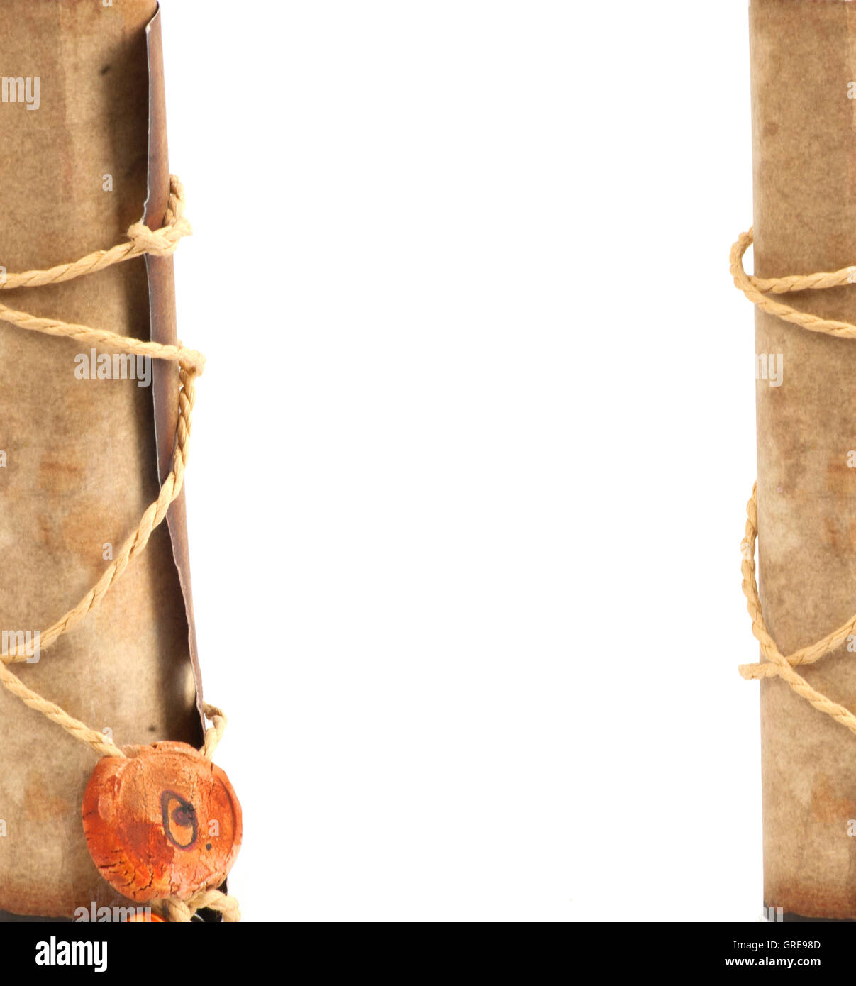 old rolled paper Stock Photo - Alamy