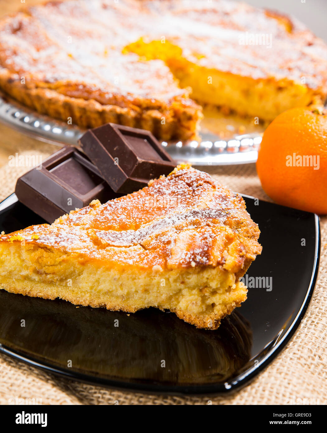 Neapolitan Pastiera made with the classic recipe Stock Photo - Alamy