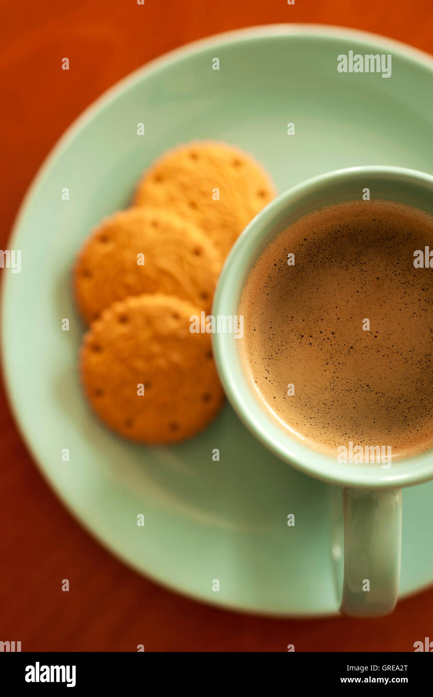 coffee and biscuits Stock Photo - Alamy