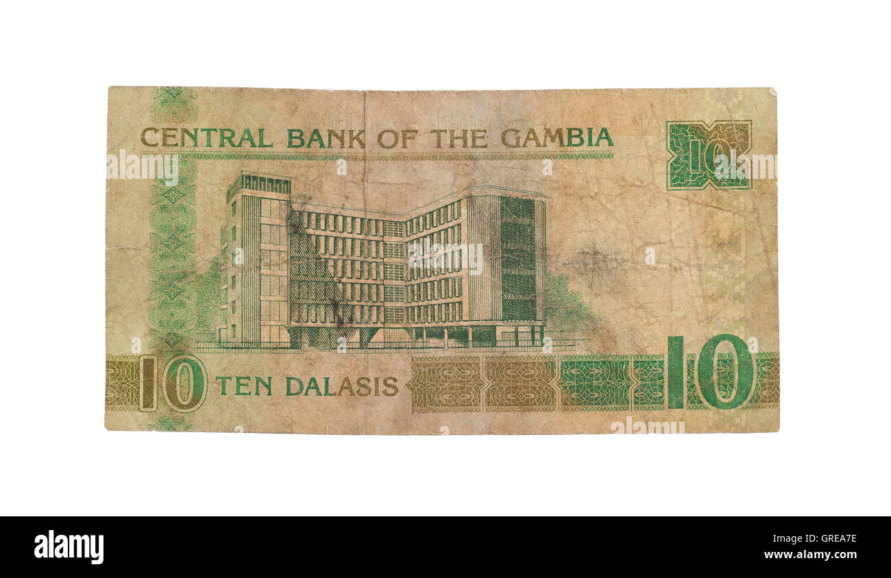 10 gambian dalasi bank note hi-res stock photography and images - Alamy