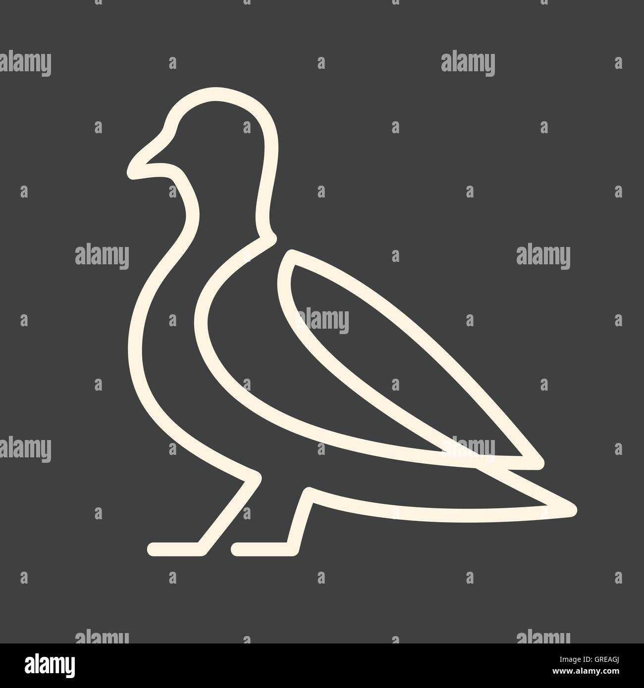 Pigeon logo Stock Vector Images - Alamy