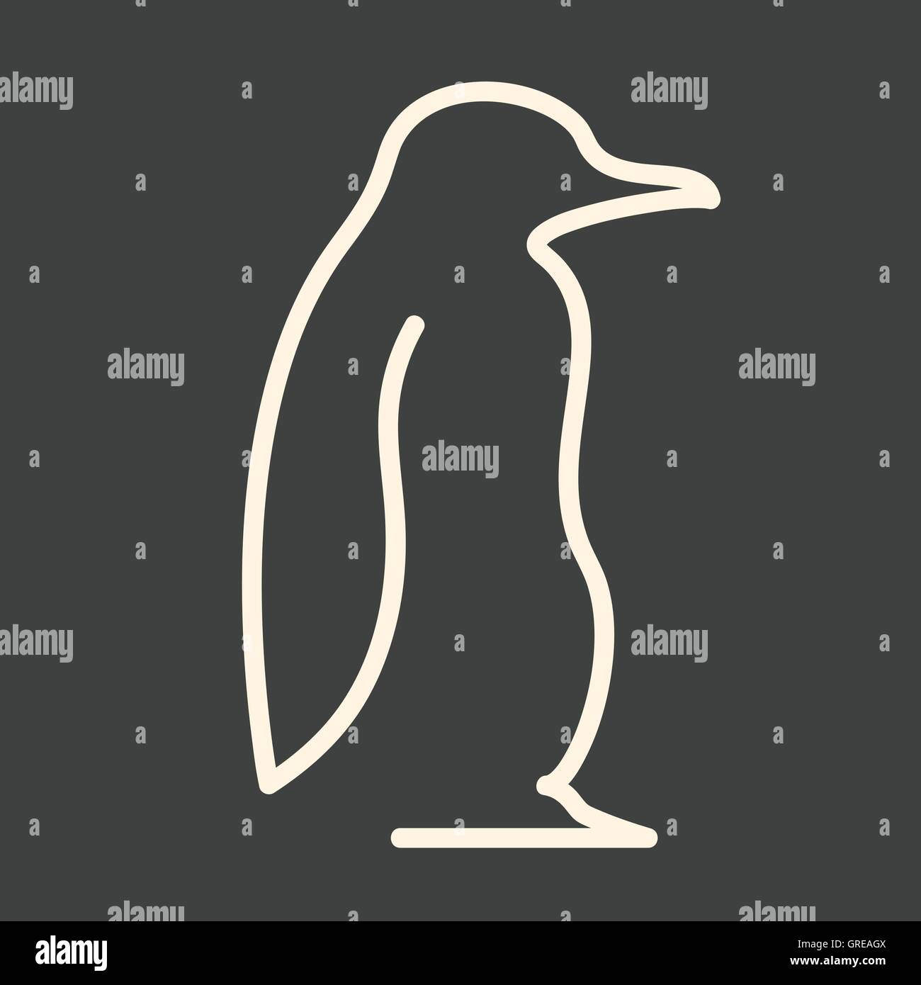 Penguin logo vector hi-res stock photography and images - Alamy