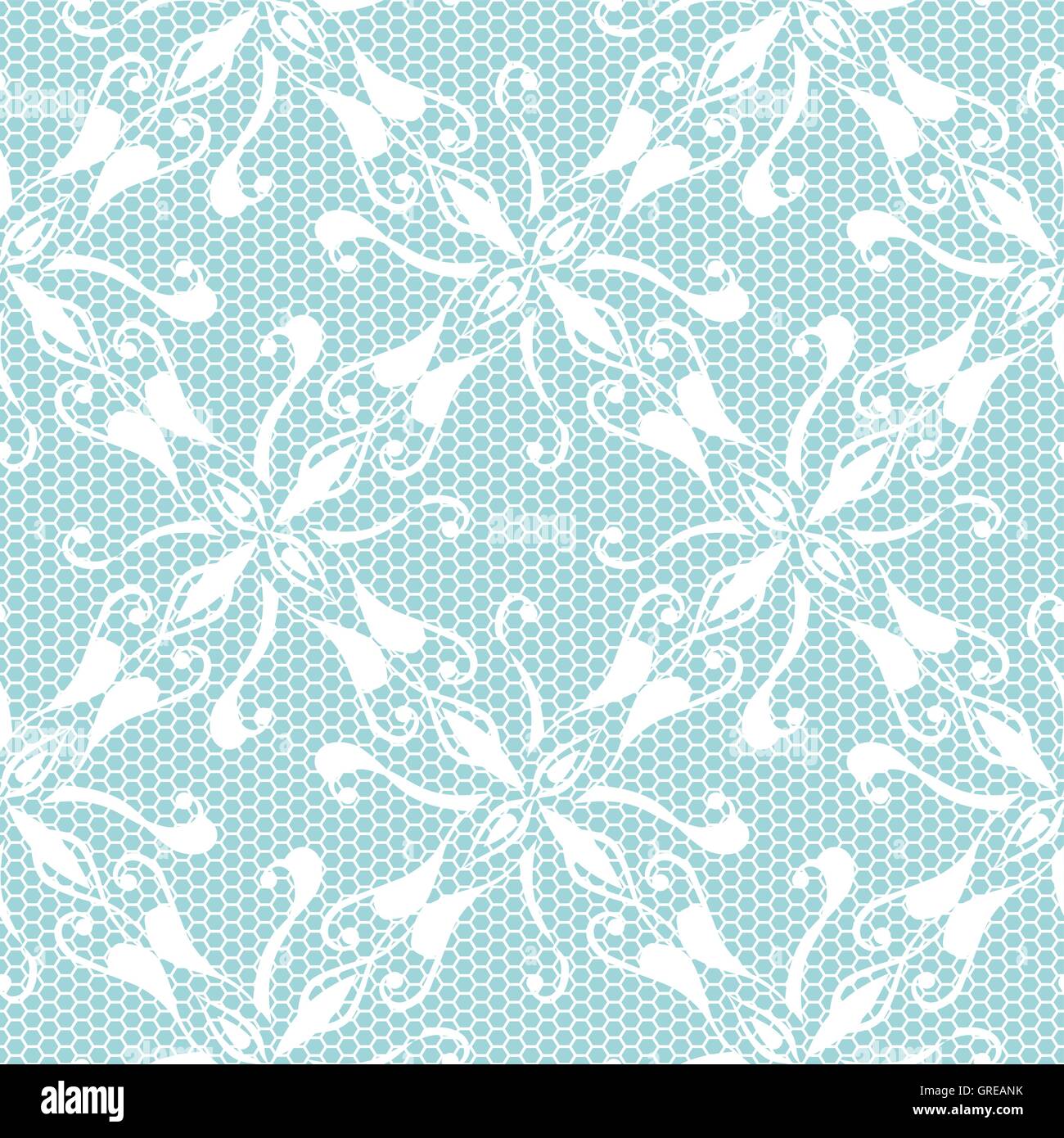 Seamless lace pattern on blue background Stock Vector Image & Art - Alamy