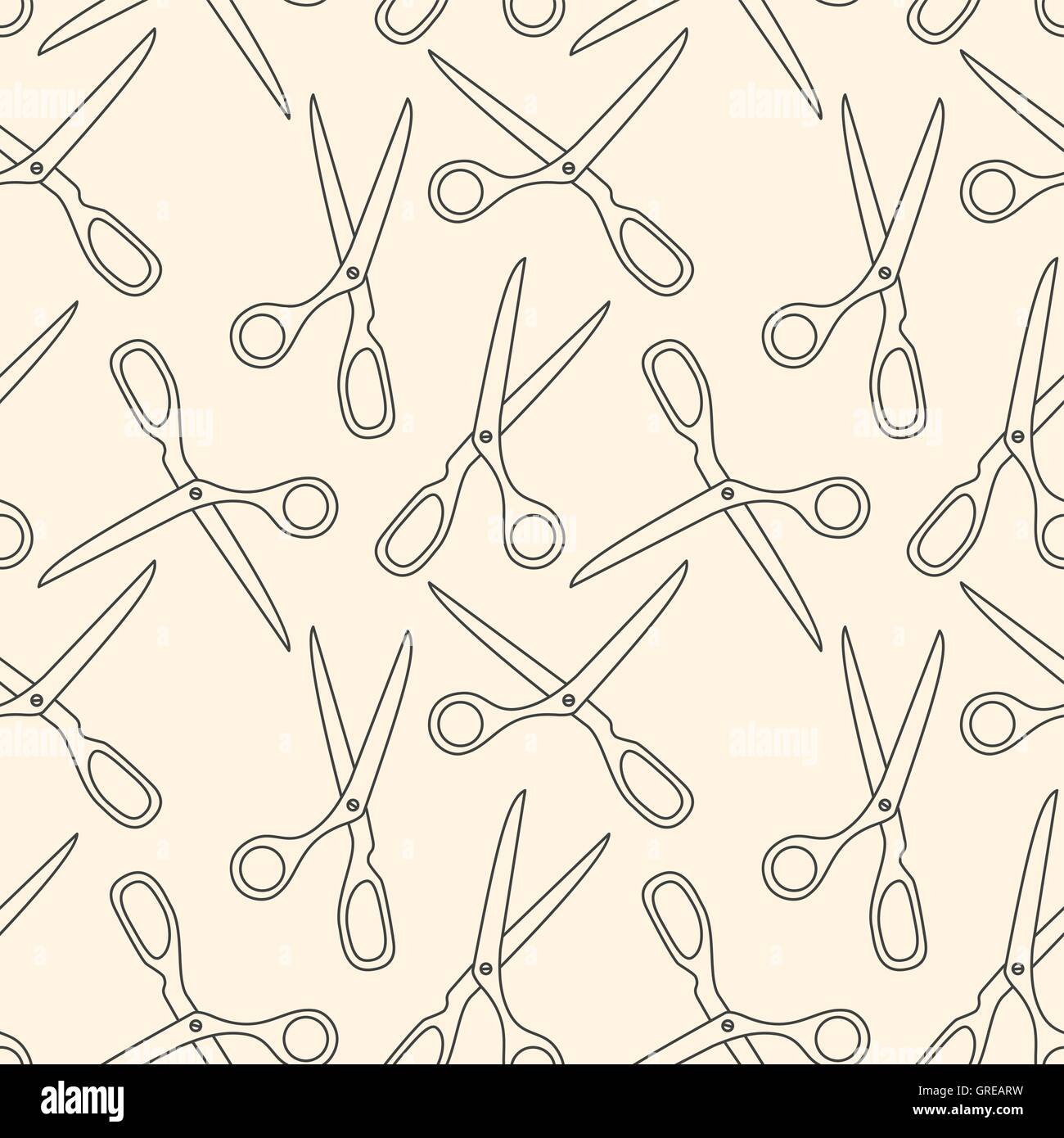 Scissors fabric Stock Vector Images - Alamy