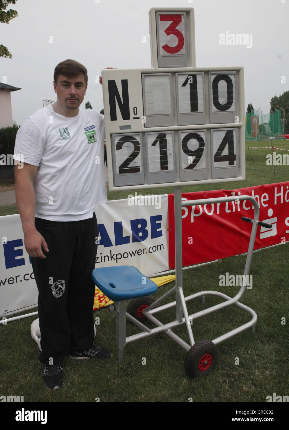 Shot Putter David Storl Lac Erdgas Chemnitz Stock Photo - Alamy