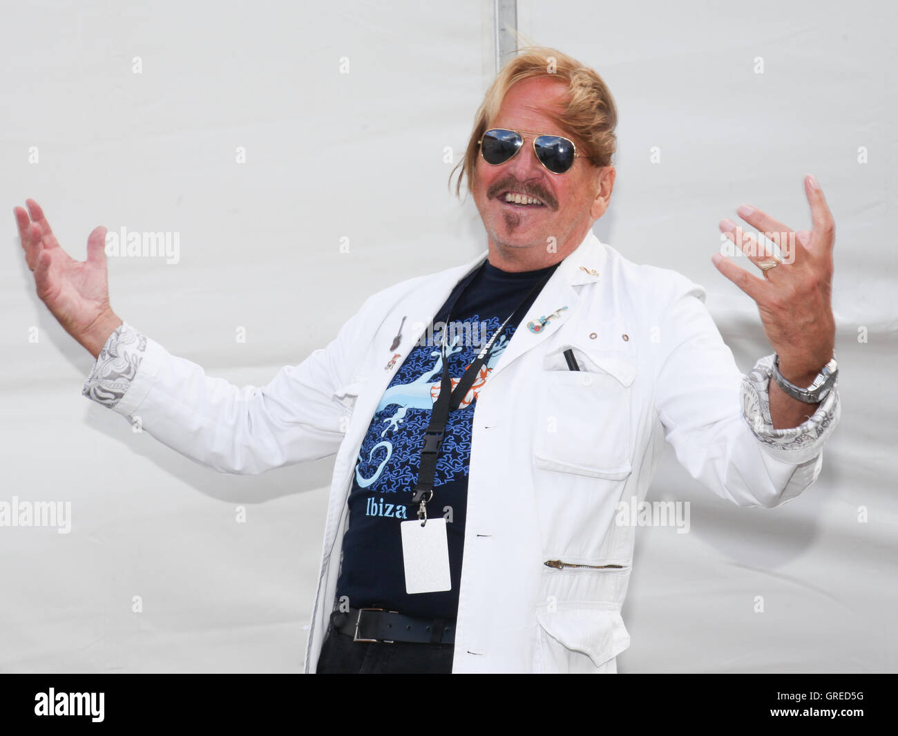 Singer Frank Zander Stock Photo - Alamy