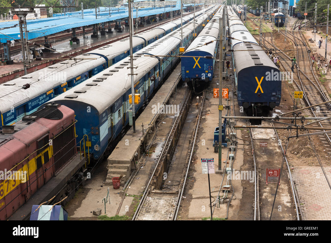 Nampally Railway Station Stock Photo - Alamy