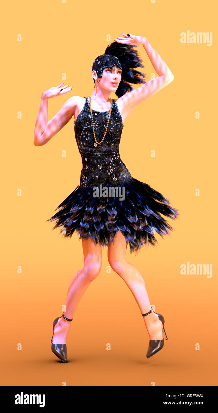 1920s flapper, model hi-res stock photography and images - Alamy