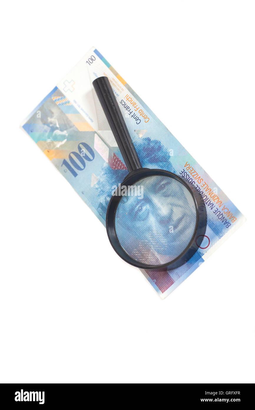 100 franc note hi-res stock photography and images - Alamy
