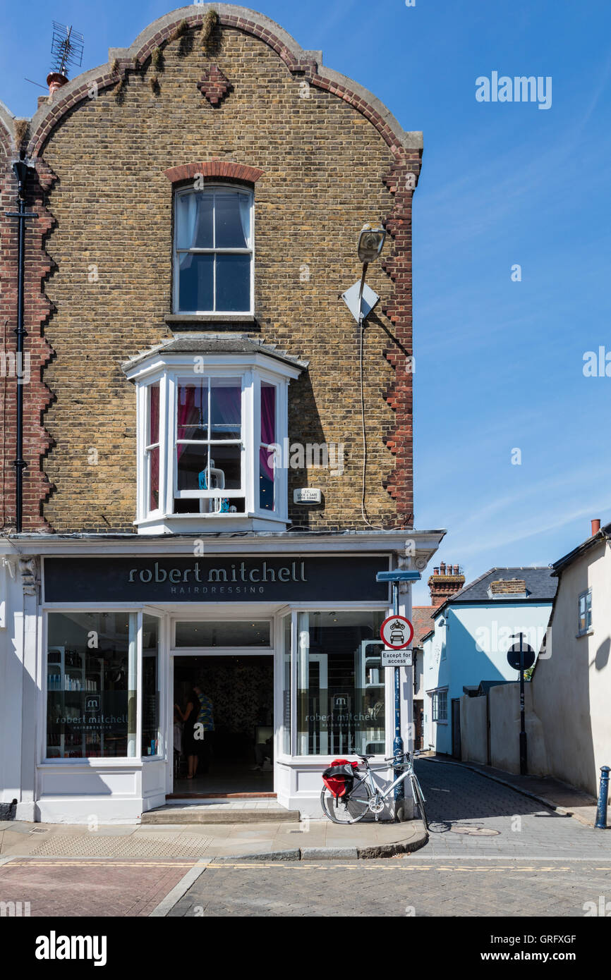 Attractive shops on Harbour Street, Whitstable, Kent, UK Stock Photo ...