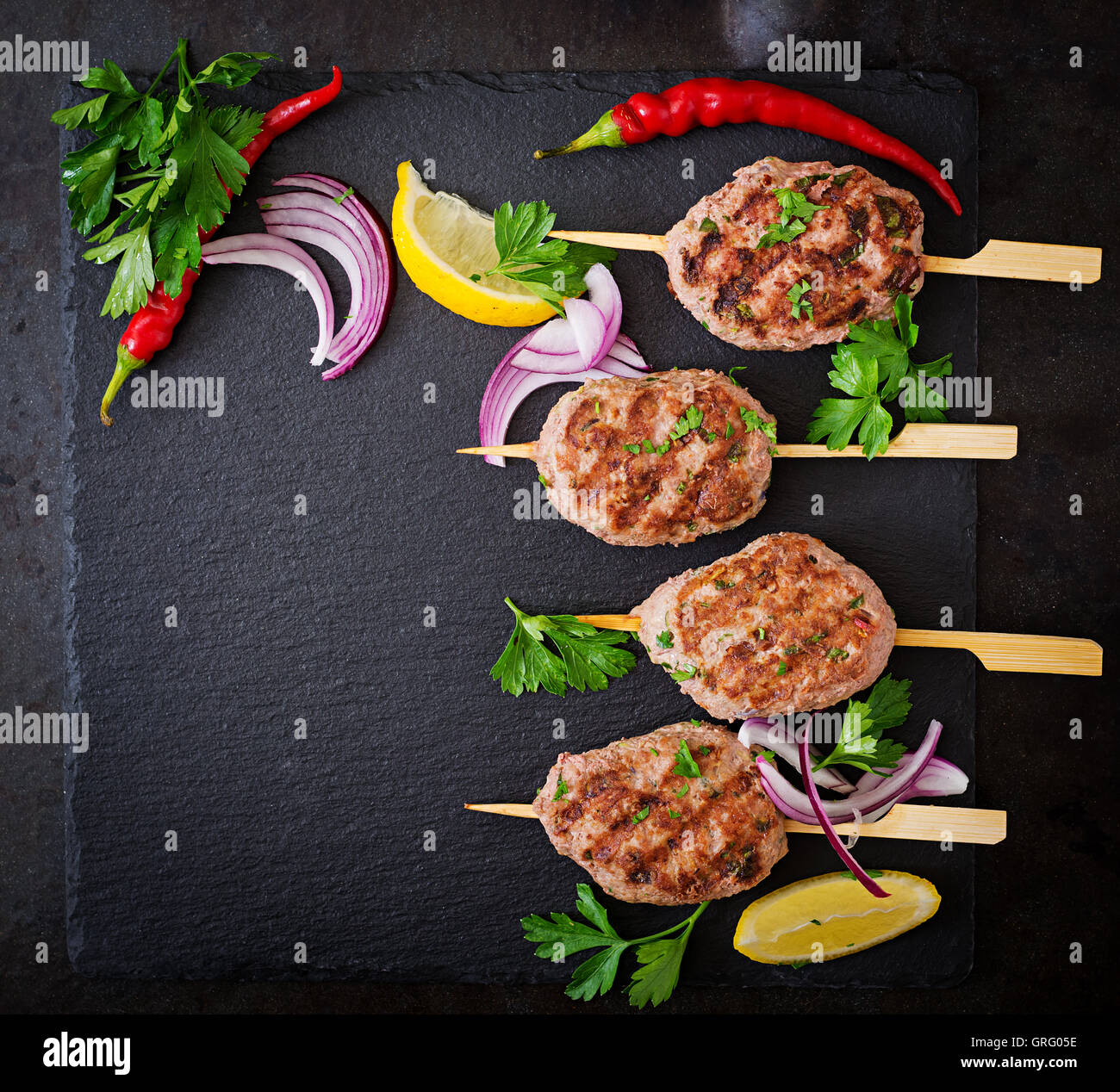 Kofta kebab hi-res stock photography and images - Alamy