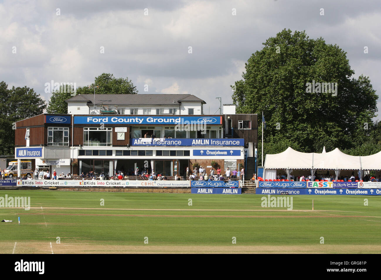 General view of the Pavilion at the Ford County Ground - Essex CCC vs ...
