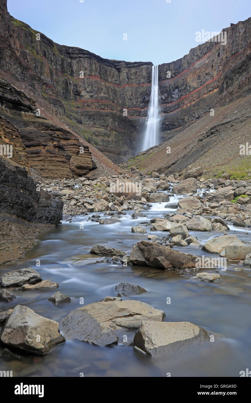 Iceland hengifoss waterfall hi-res stock photography and images - Alamy