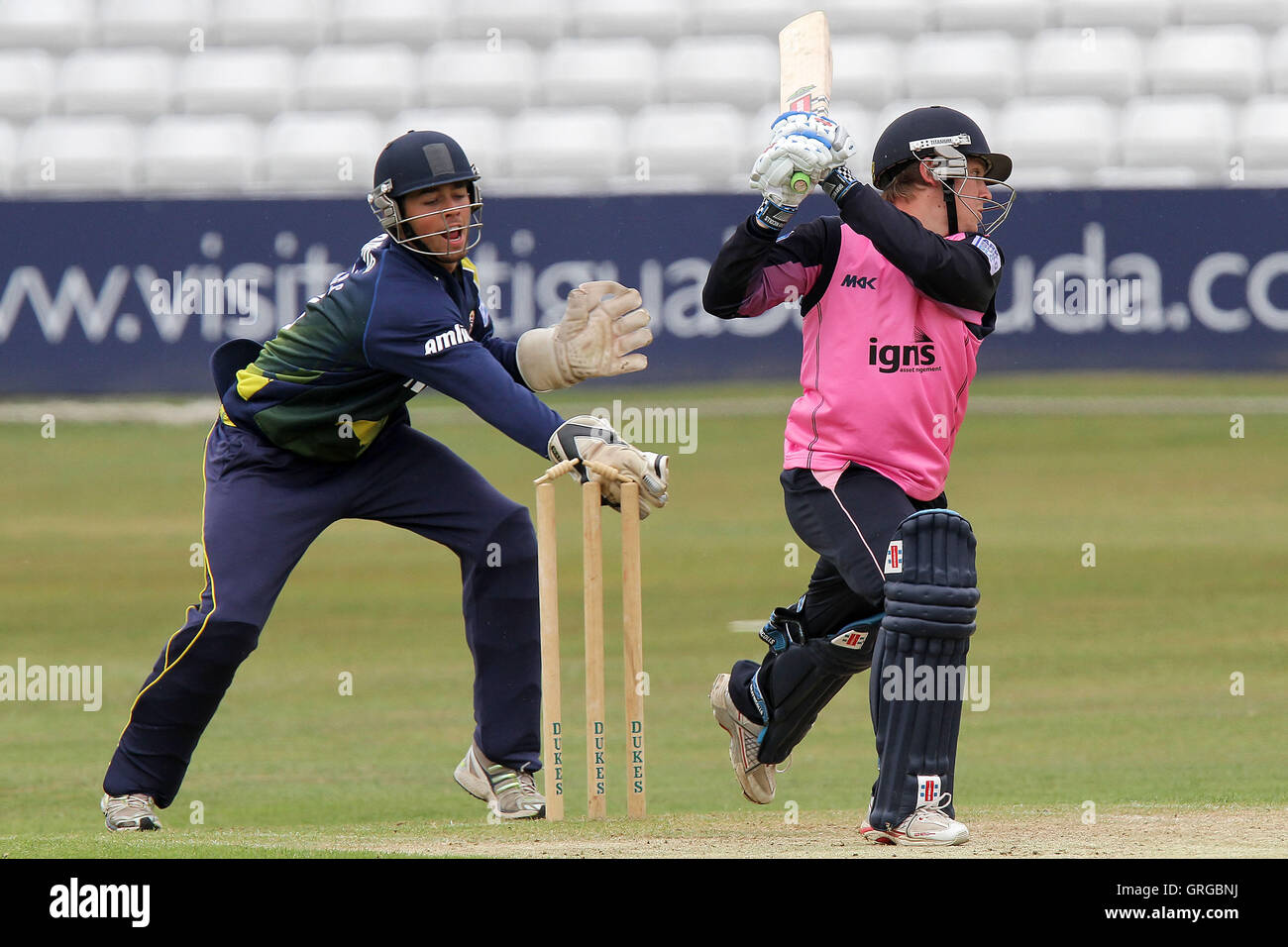 Ben Foakes of Essex attempts the stumping of Adam London - Essex CCC ...