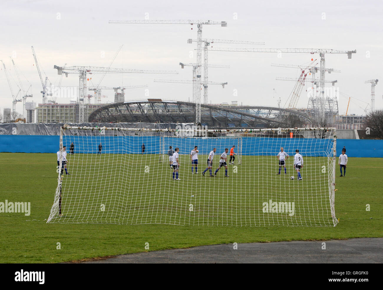 Hackney marshes football view hi-res stock photography and images - Alamy