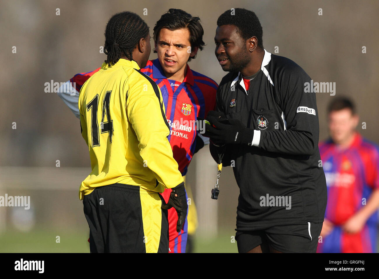 Hackney Downs 'B' (yellow) vs Hatch Lane - East London Sunday League at ...