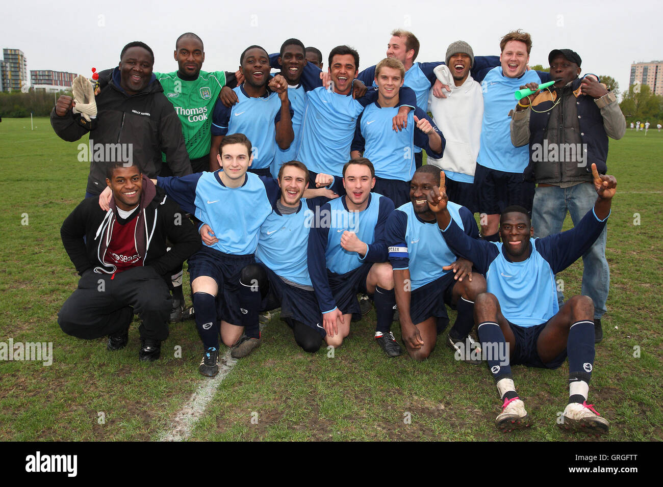 Hatch Lane FC celebrate winning the Division One Title - East London ...