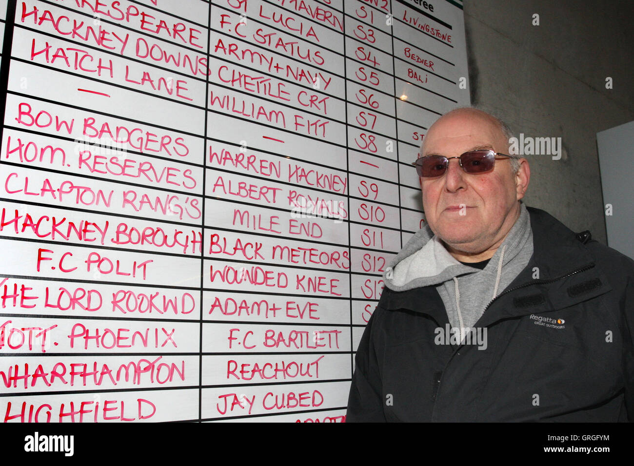Jeff Gordon of the East London Sunday League Football at South Marsh ...
