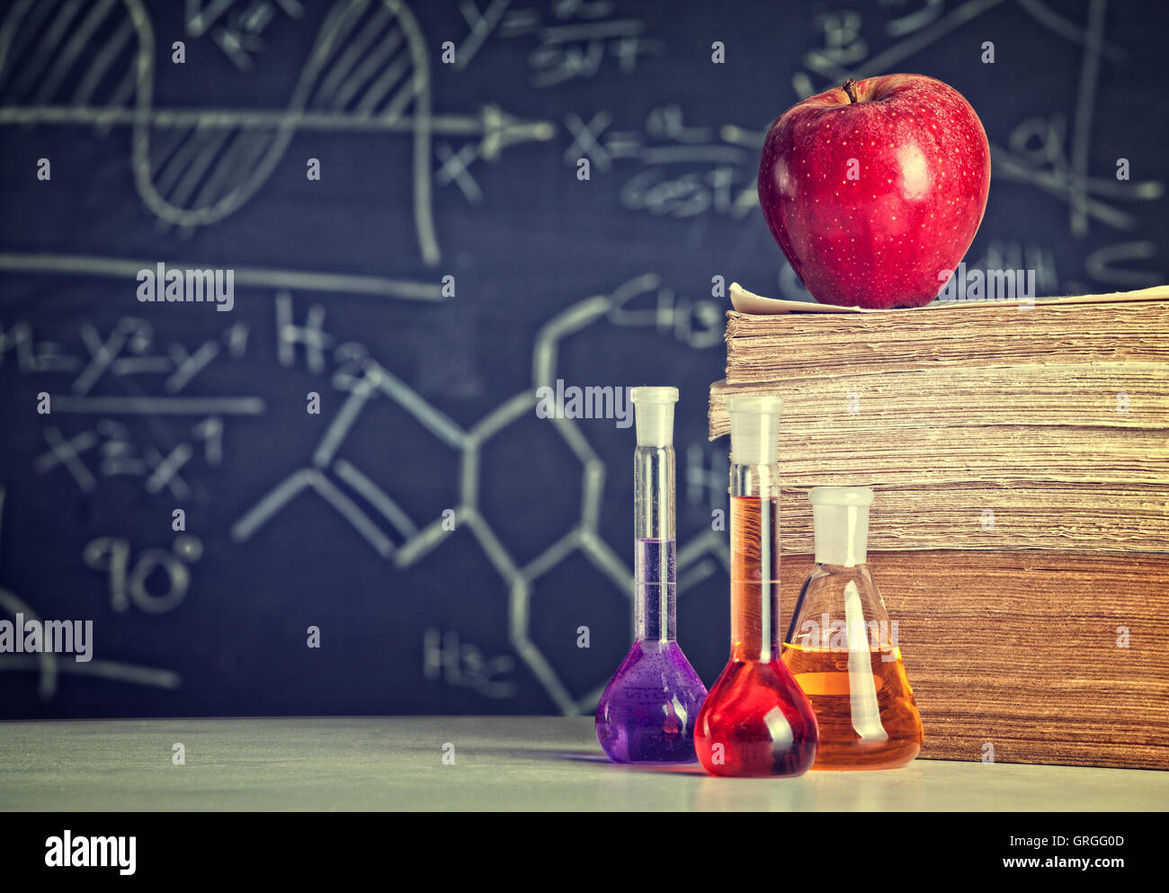 school object concept and blackboard background Stock Photo - Alamy