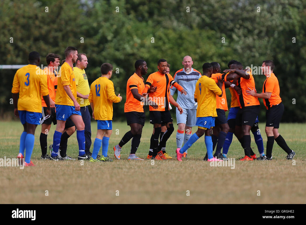 Football flare blue hi-res stock photography and images - Alamy