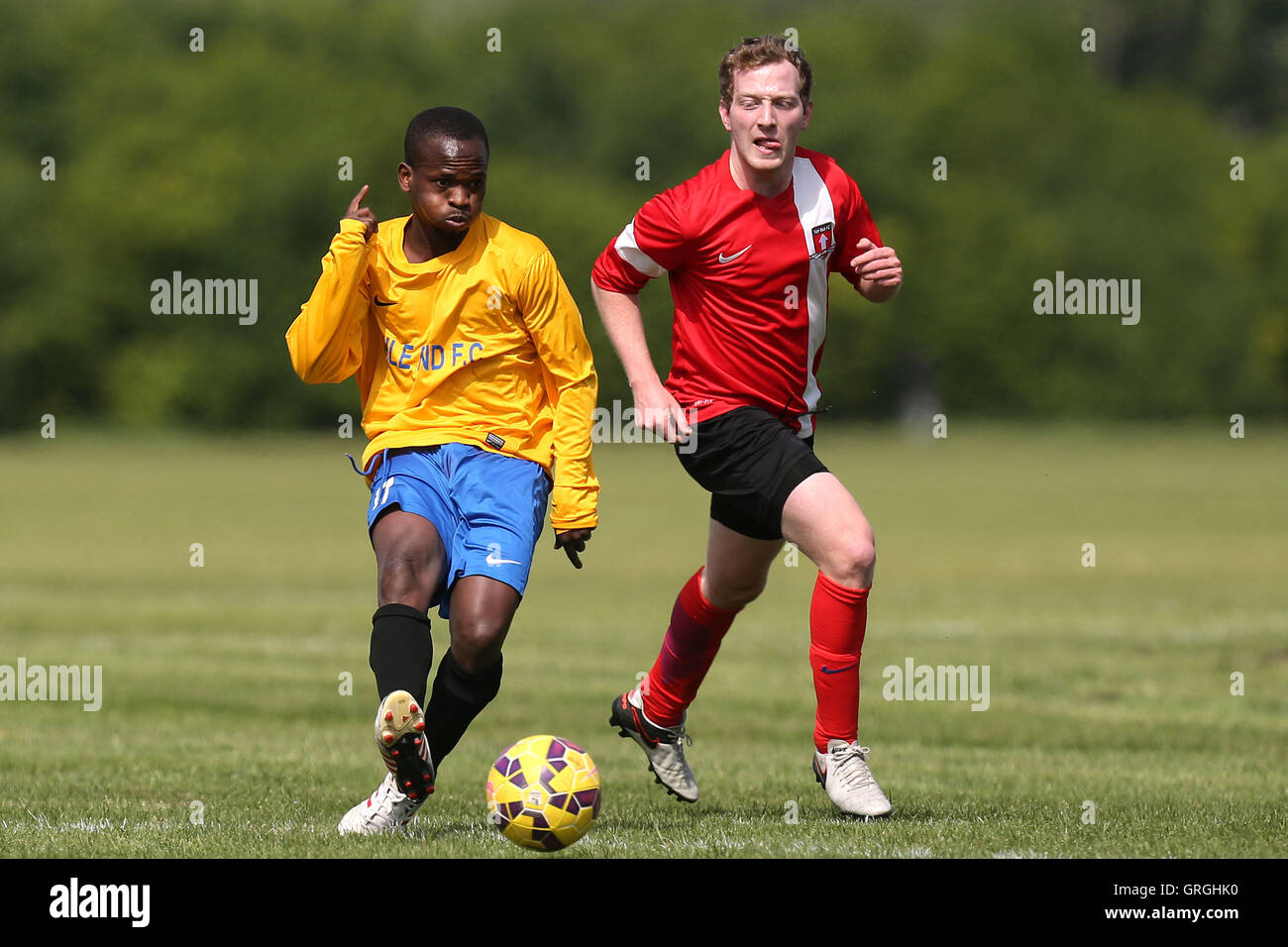 Mile End (yellow) vs Top Red, Hackney & Leyton Sunday League Jack ...