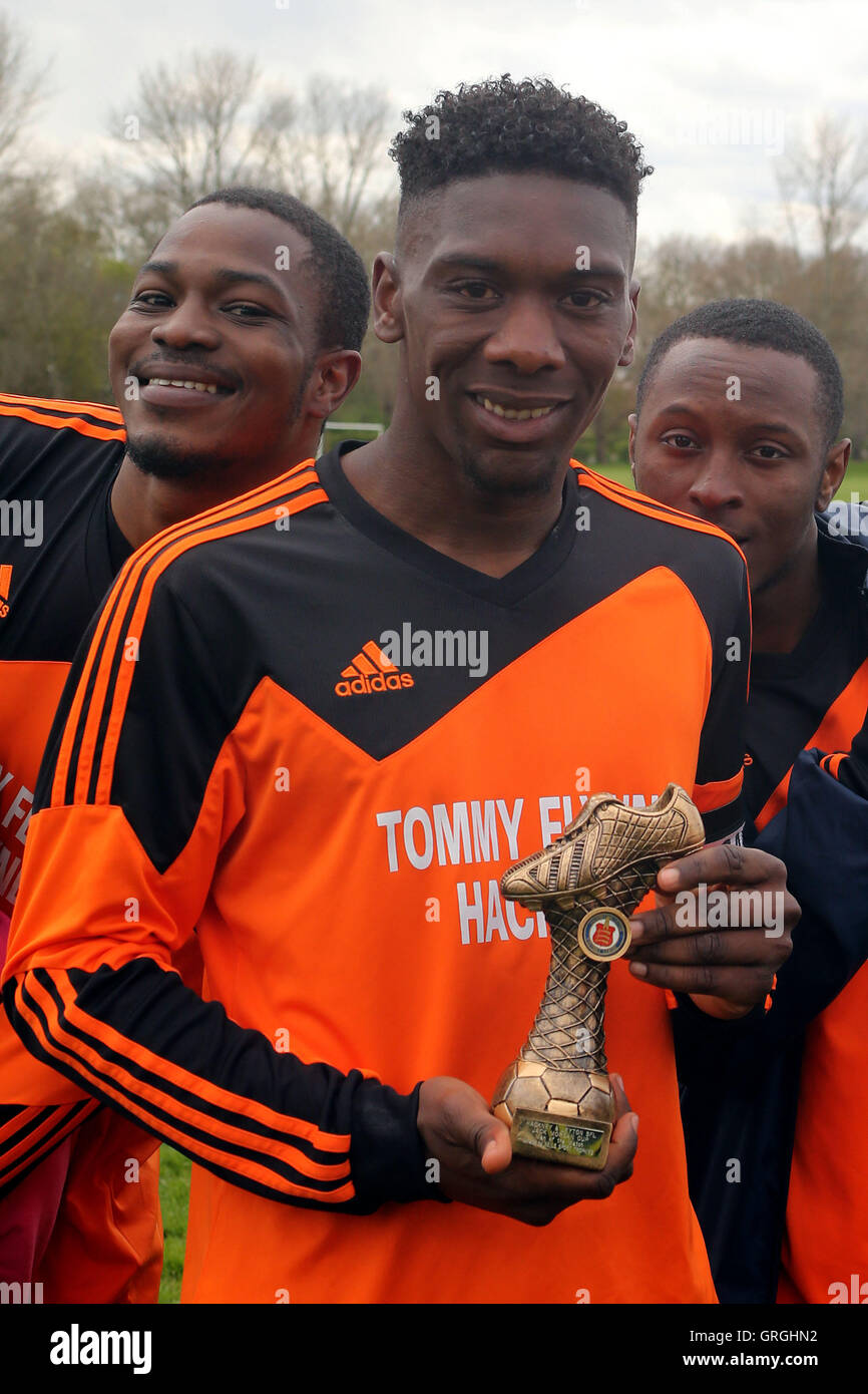 man of the match, Tommy Flynns (Orange) vs Wojak Sunday, Hackney & Leyton Sunday League Jack ...