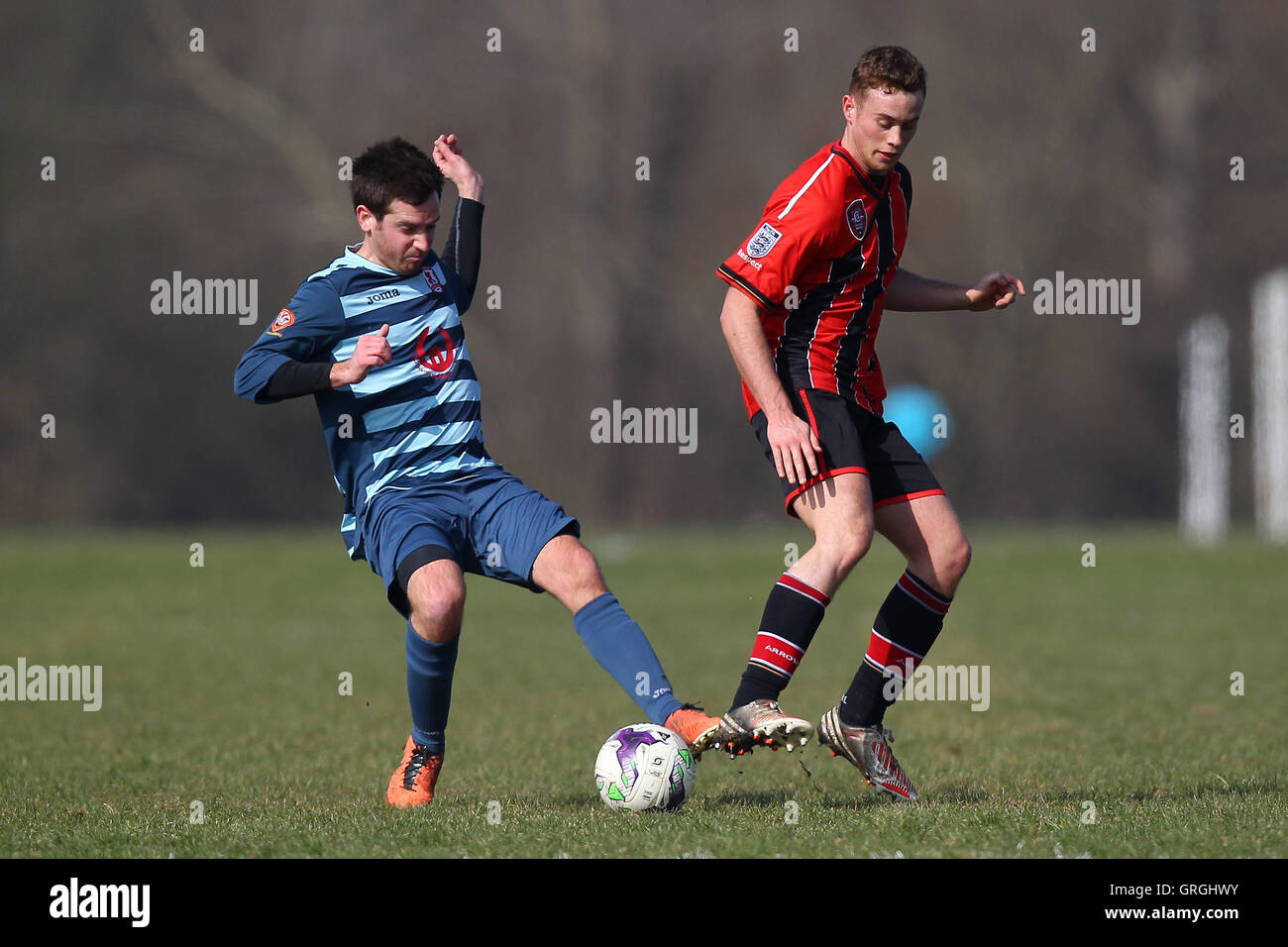 Birkbeck Orient (light blue/dark blue hoops) vs Crayford Arrows, London ...