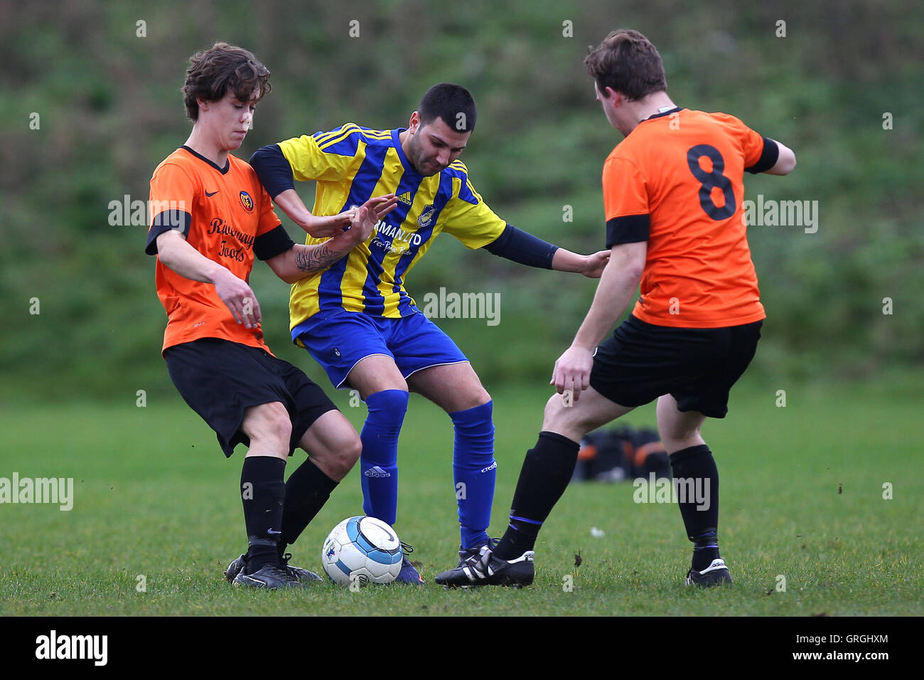 Mustard (orange) vs Apoel, London FA Sunday Trophy Quarter-Final ...