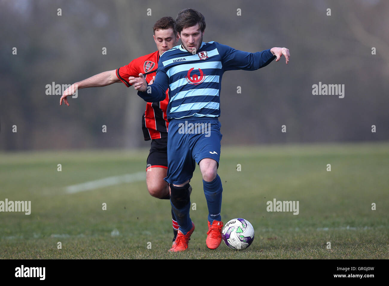 Birkbeck Orient (light blue/dark blue hoops) vs Crayford Arrows, London ...
