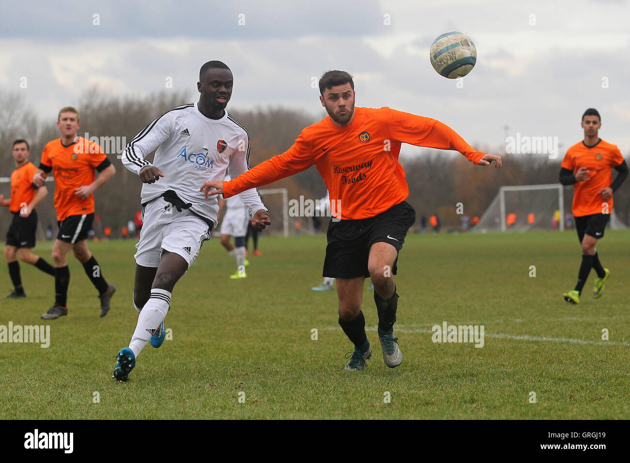 Mustard (orange) vs Asianos, London FA Sunday Trophy Football at ...