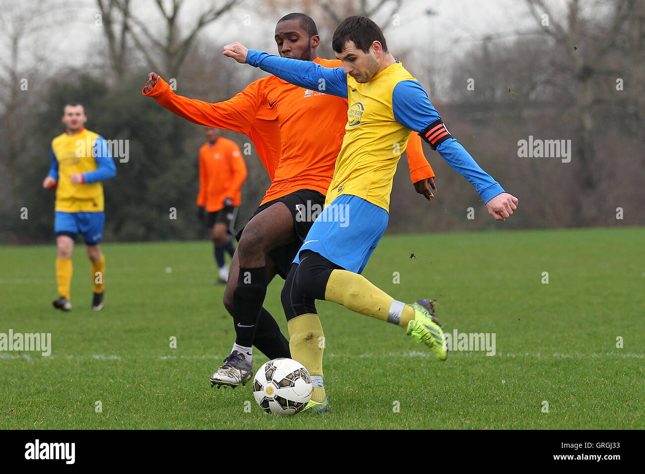 Hackney Allstars (orange) vs FC Niva, Hackney & Leyton Sunday League ...