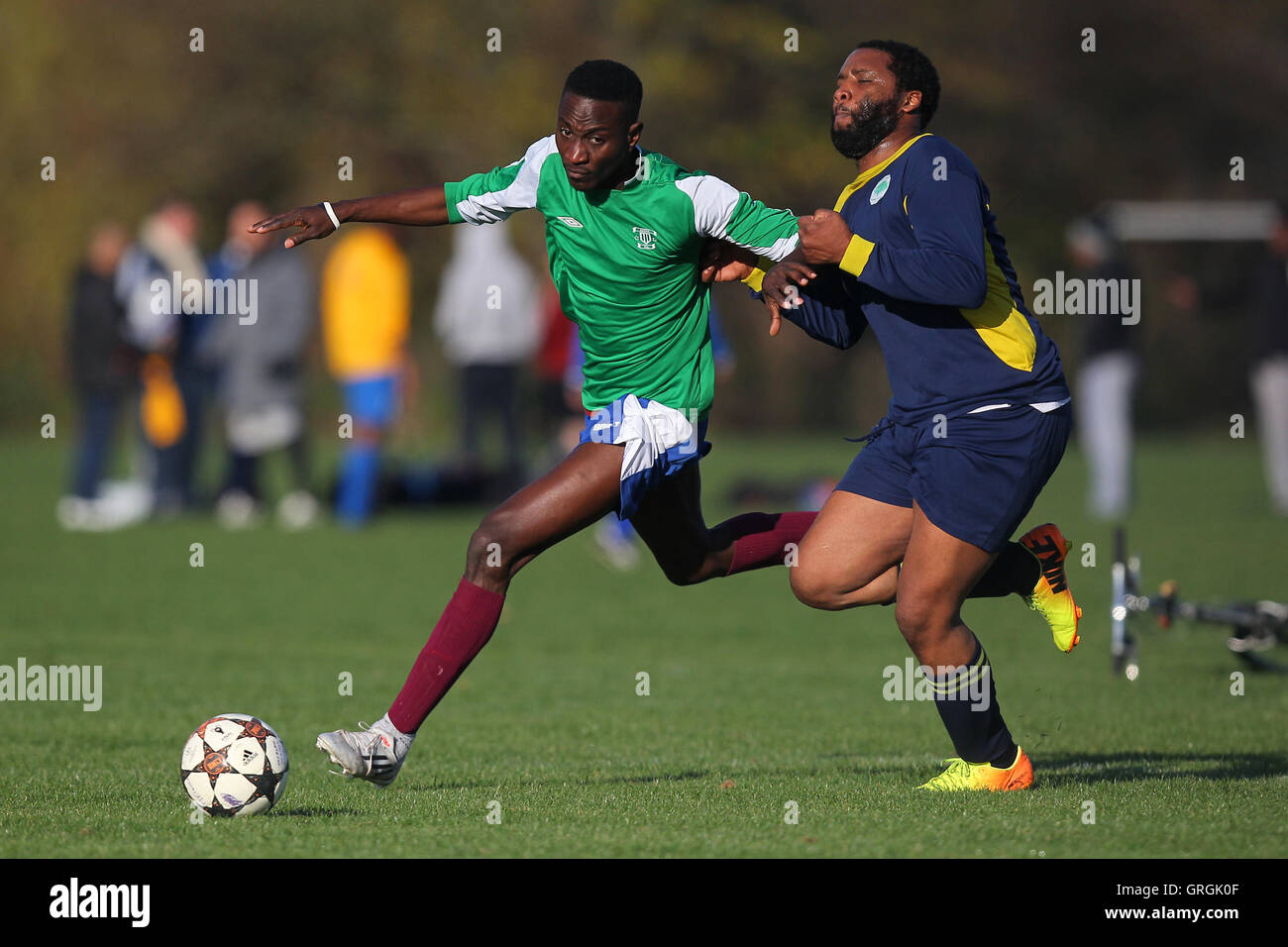 Young London Meteors (green) vs Bethune, Hackney & Leyton Sunday League ...