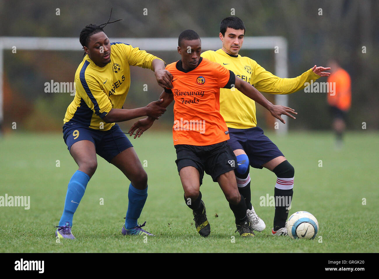 Athletico Angels (yellow) vs Mustard, Hackney & Leyton Sunday League ...